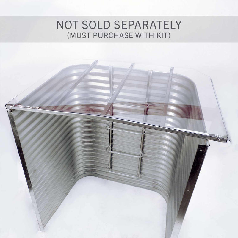 Clear Polycarbonate Window Well Cover for Bright Idea Egress Window Ki